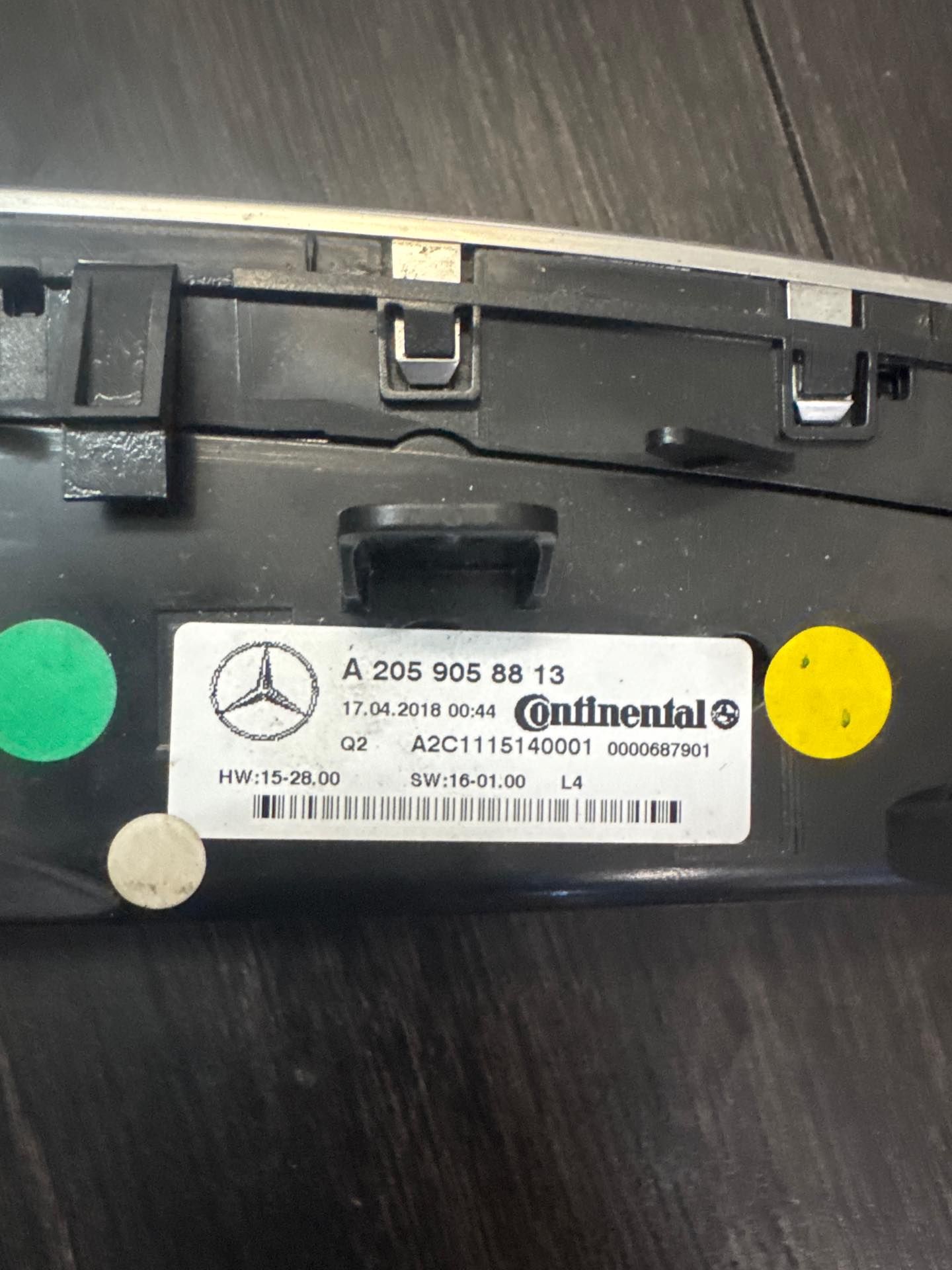 2016-2021 Mercedes Benz AMG GT C GLC Class Climate Control Unit ...