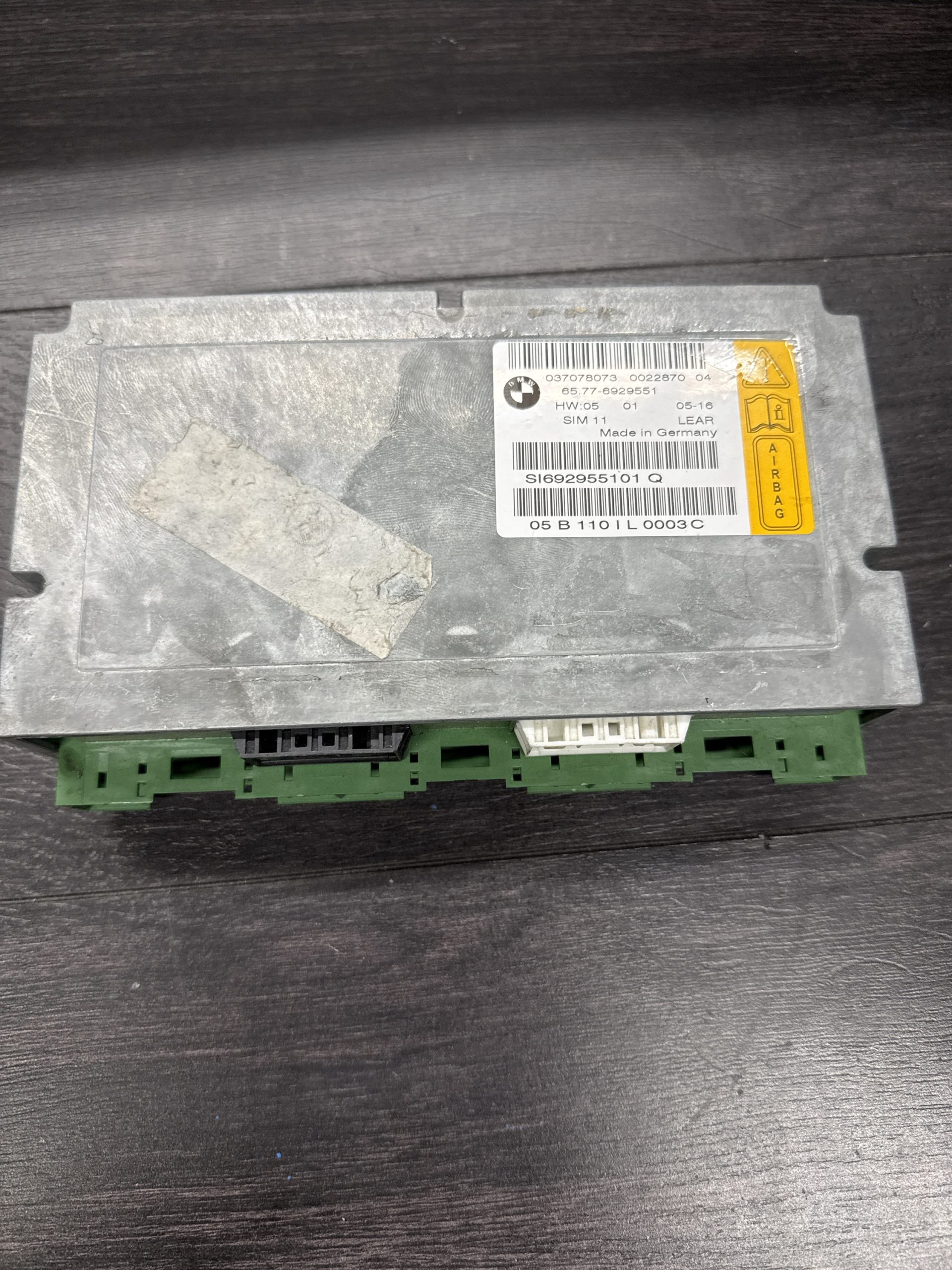 2002-2008 BMW 7 Series SRS Control Module | 65776929551 – Bmw ...
